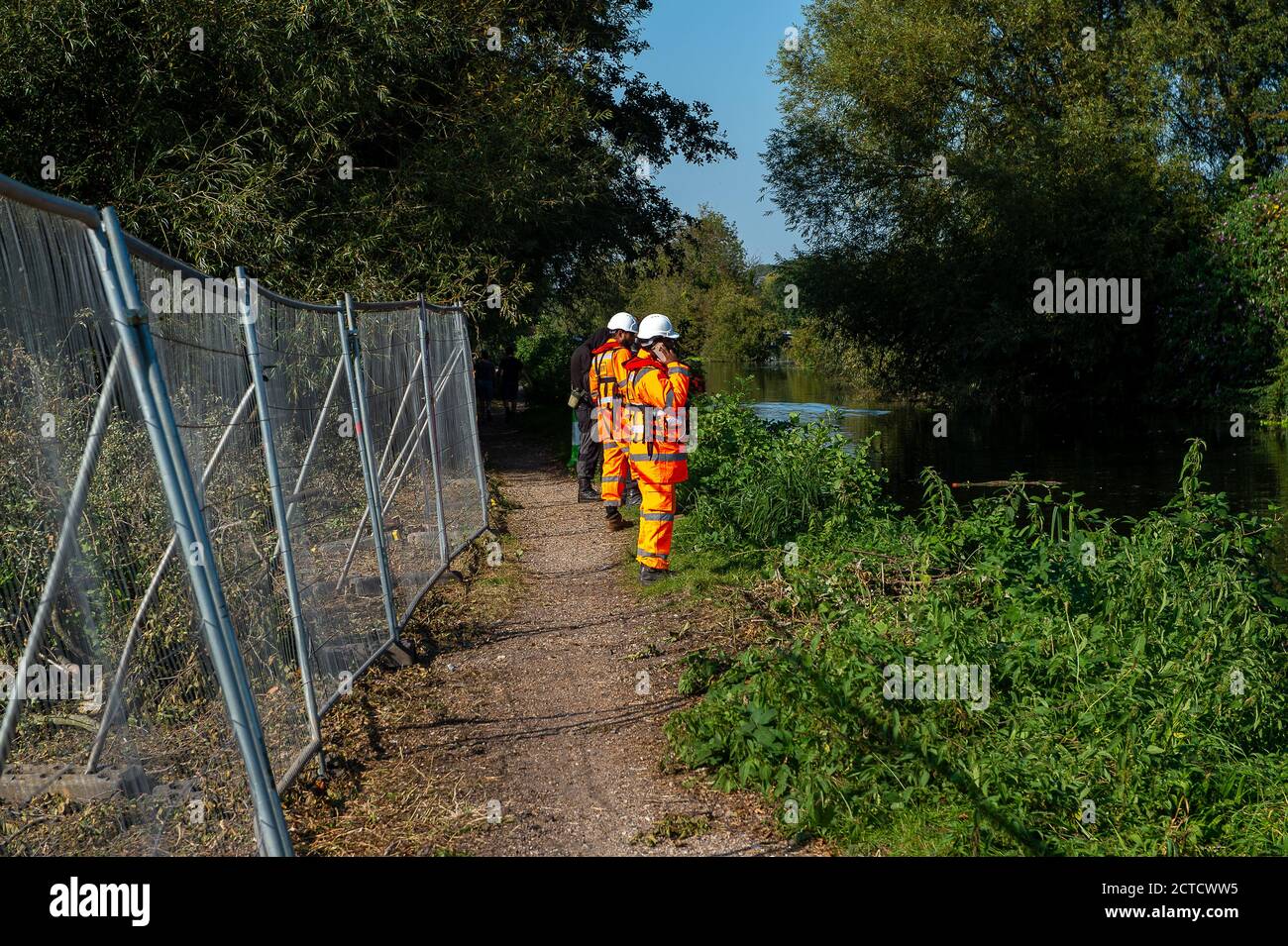 Harefield, Middlesex, UK. 21st September, 2020. Stop HS2 tree ...