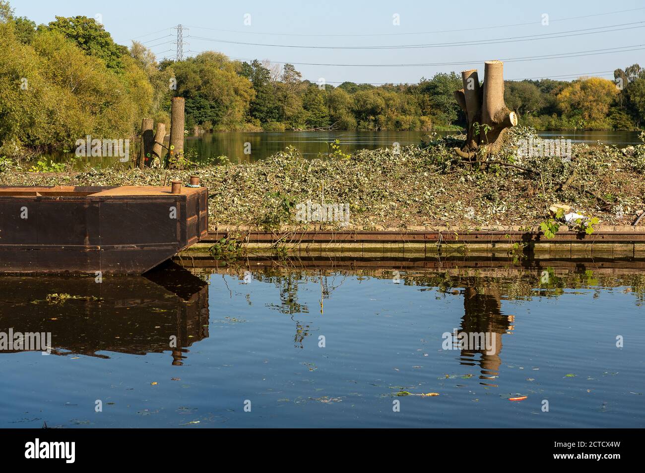 Harefield, Middlesex, UK. 21st September, 2020. Stop HS2 tree ...
