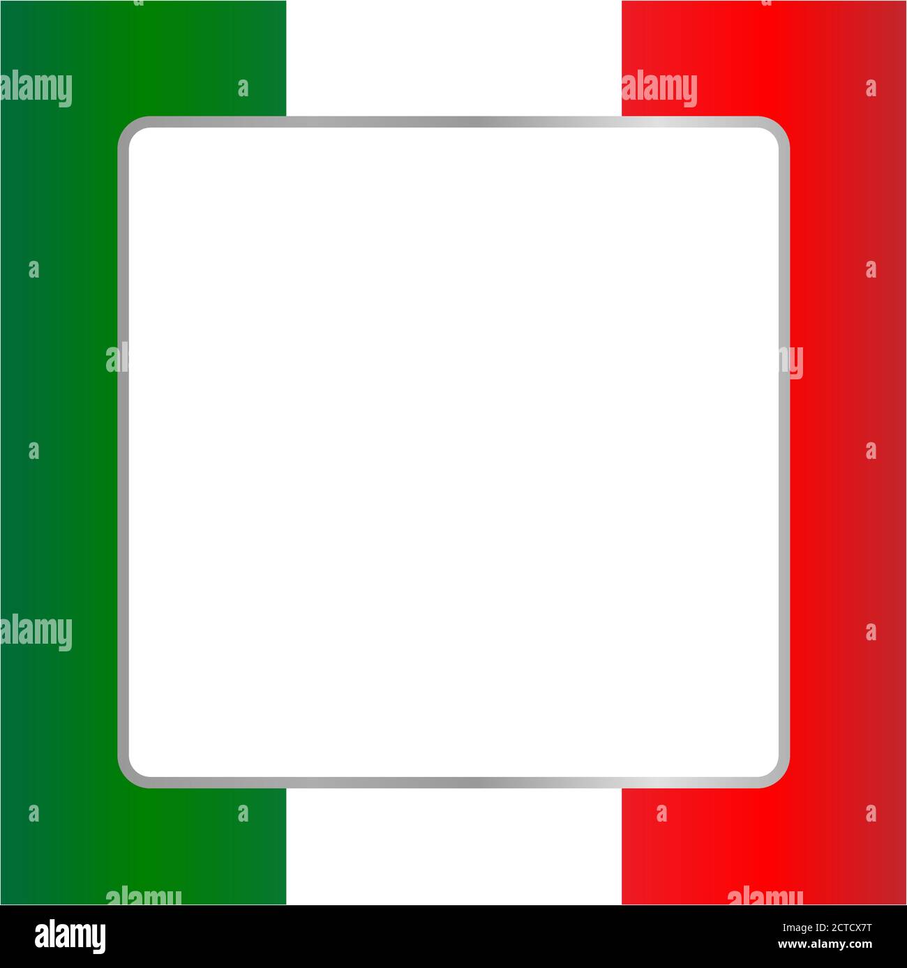 Italy flag frame hi-res stock photography and images - Alamy