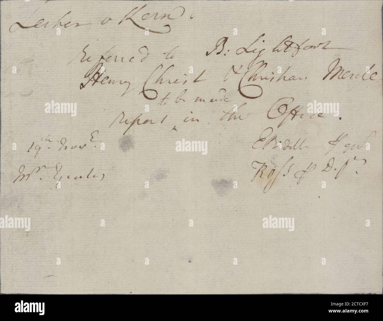 Document, text, Documents, 1770, Biddle, Edward Stock Photo - Alamy