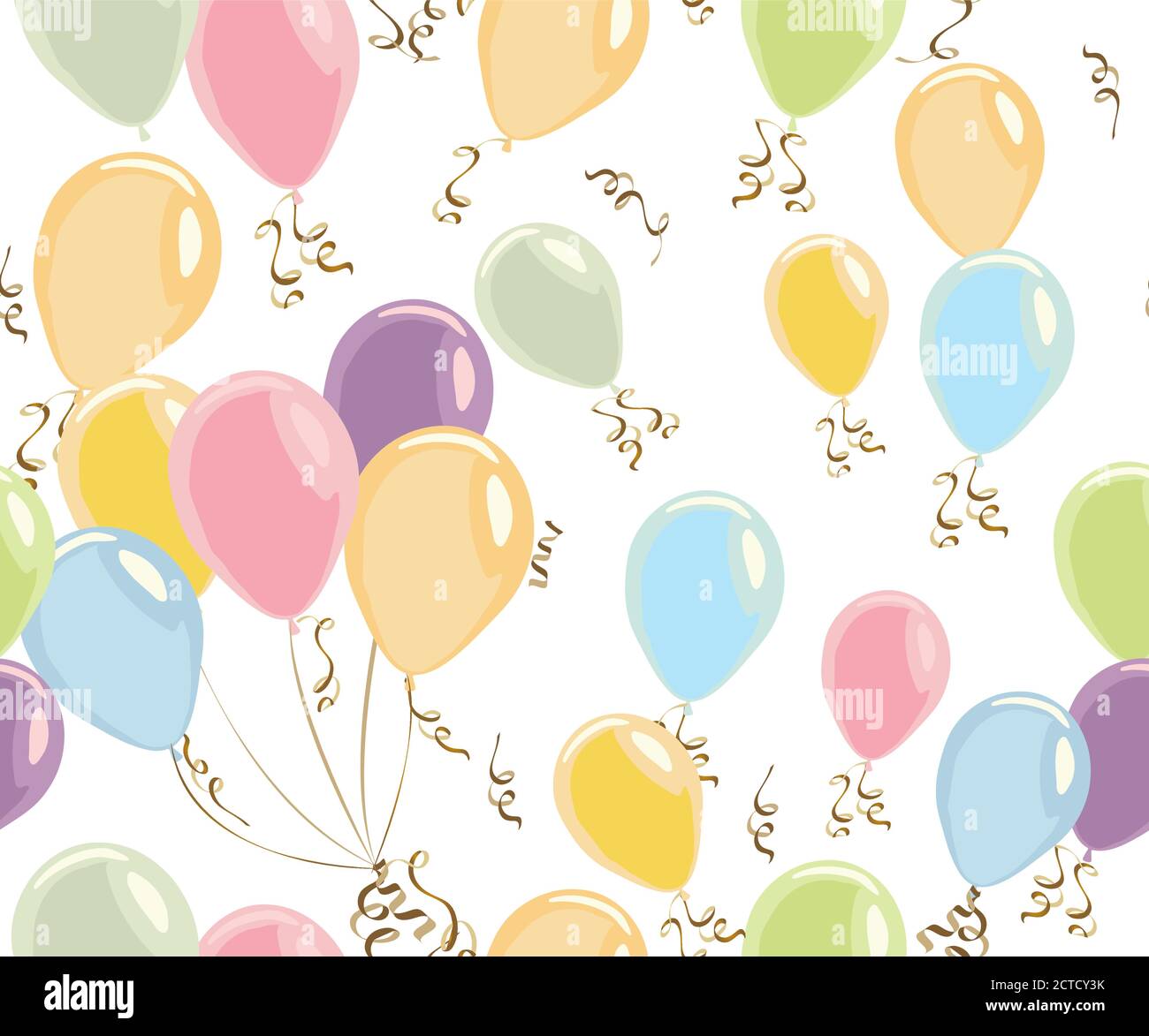Colorful pastel color balloons isolated on white, celebrate party ...