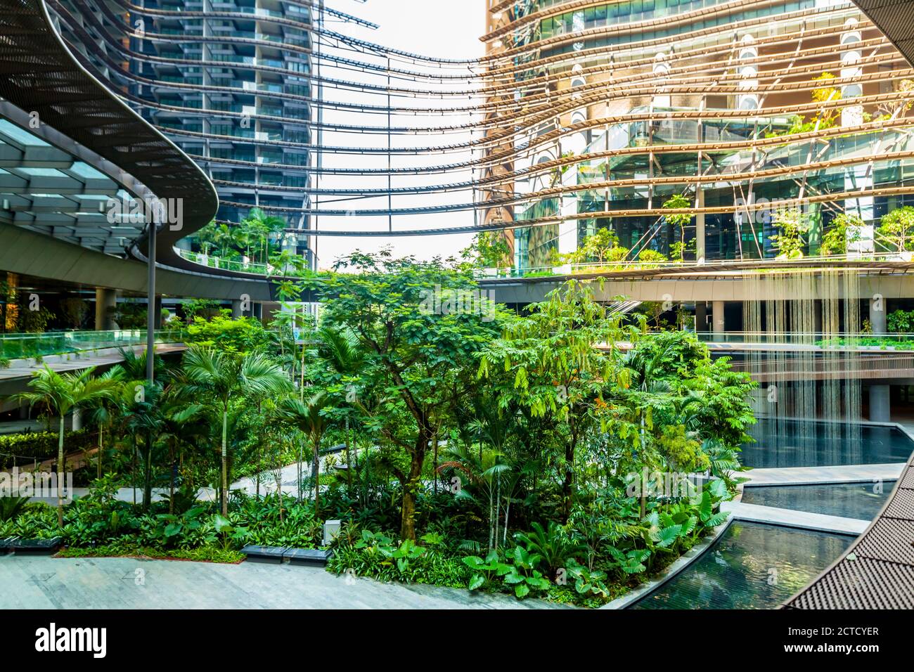 Green Heart, Marina One, Singapore Stock Photo - Alamy