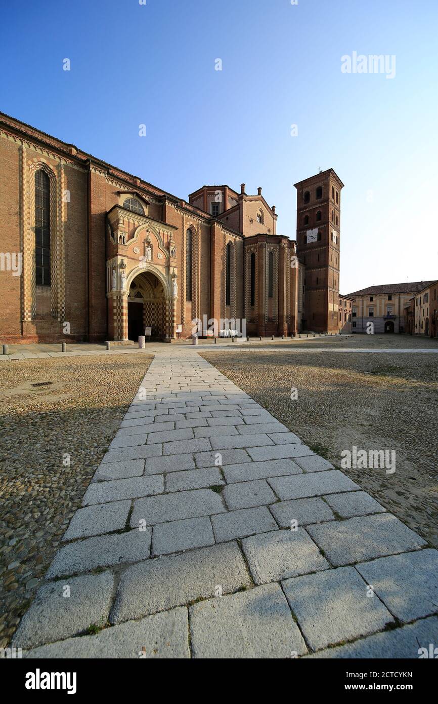 Cathedral of Santa Maria Assunta in Asti, Piemonte, Italy Stock Photo ...