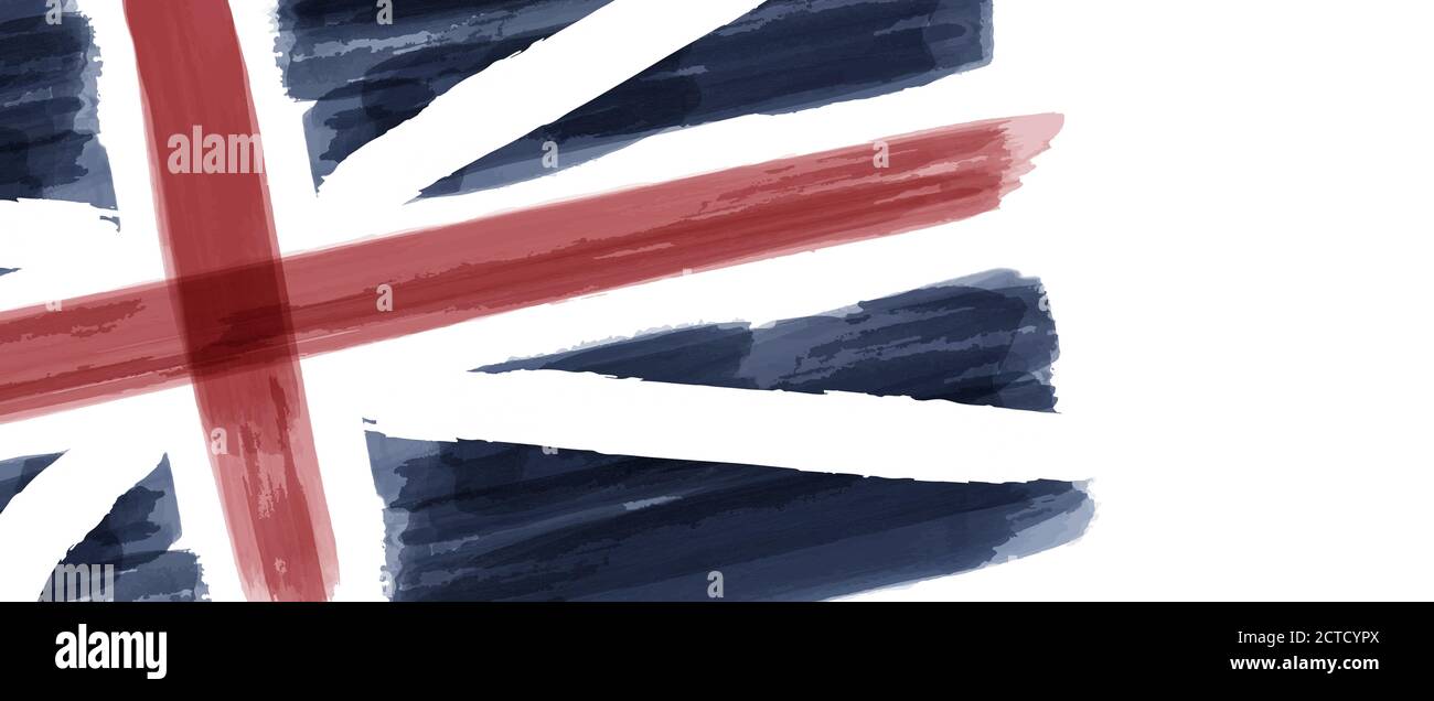 English flag and union jack waving Stock Vector Images - Alamy