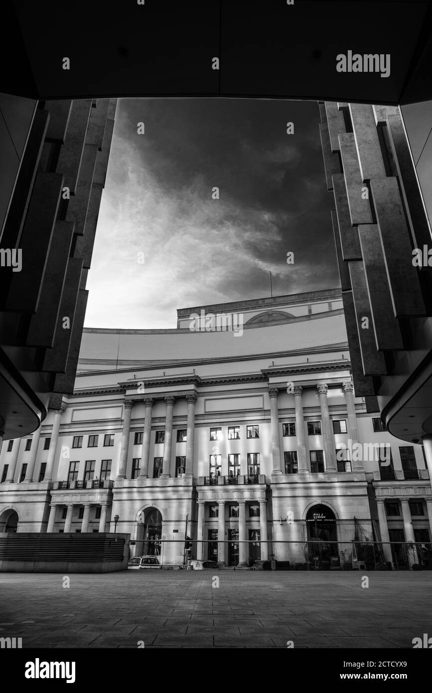 Exterior view of the National Theatre, Warsaw, Poland, built in1833 and ...