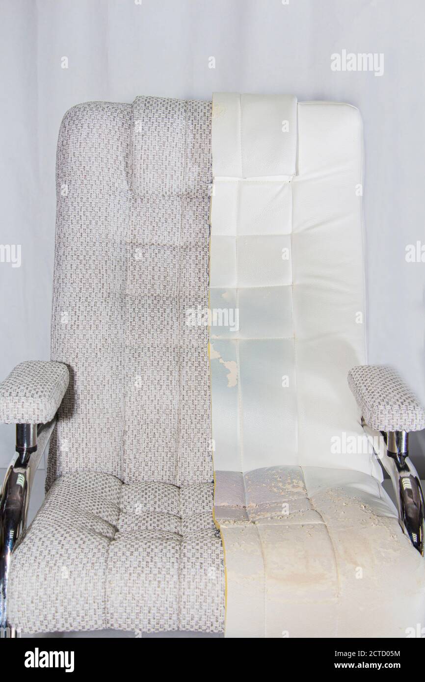 old shabby chairs, furniture binding, old furniture Stock Photo - Alamy