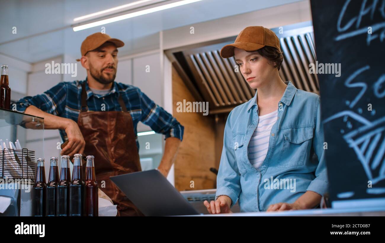 Employee using kiosk hi-res stock photography and images - Alamy