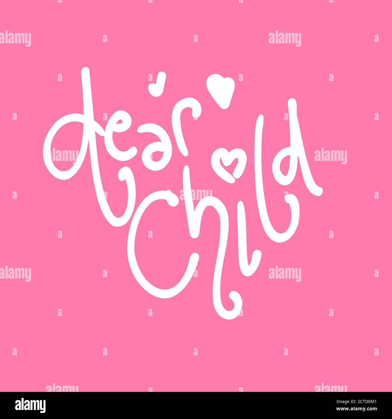 Happy Children's Day greeting card. Doodle letters on white background ...