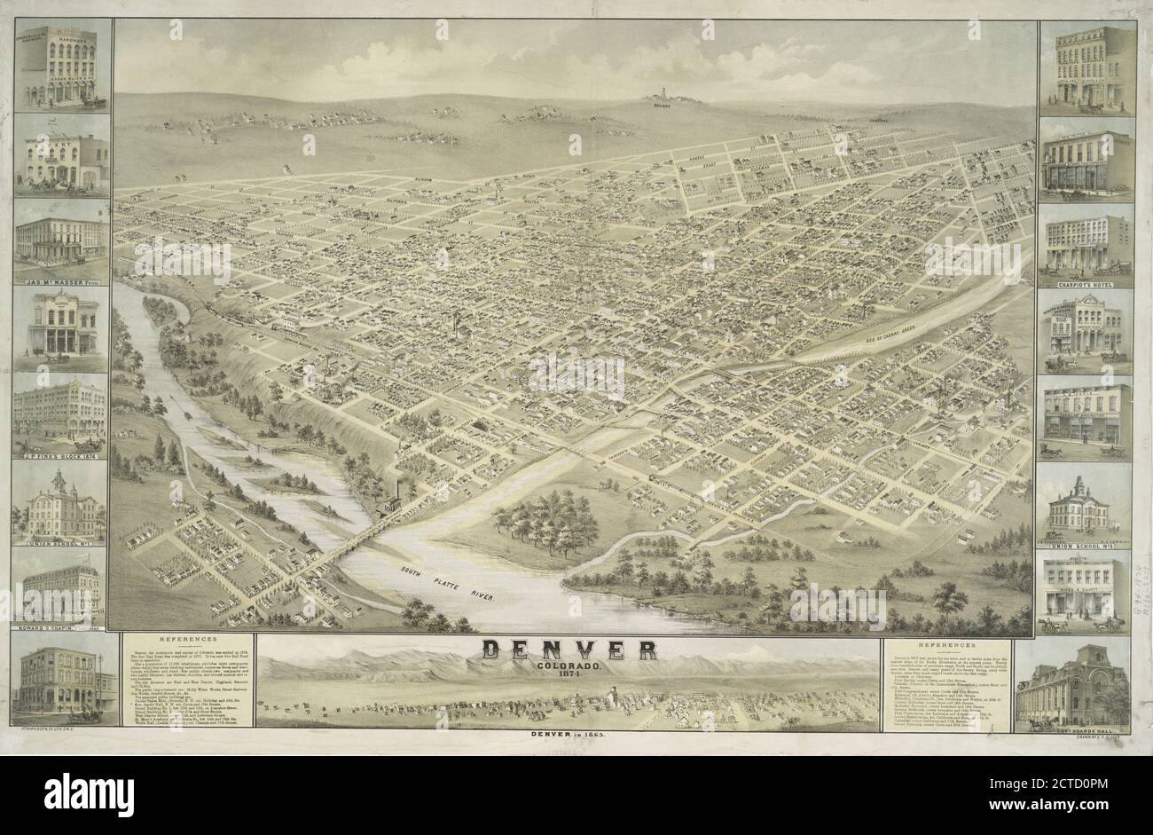 Denver, Colorado, 1874, still image, Prints, 1874, Glover, Eli Sheldon ...