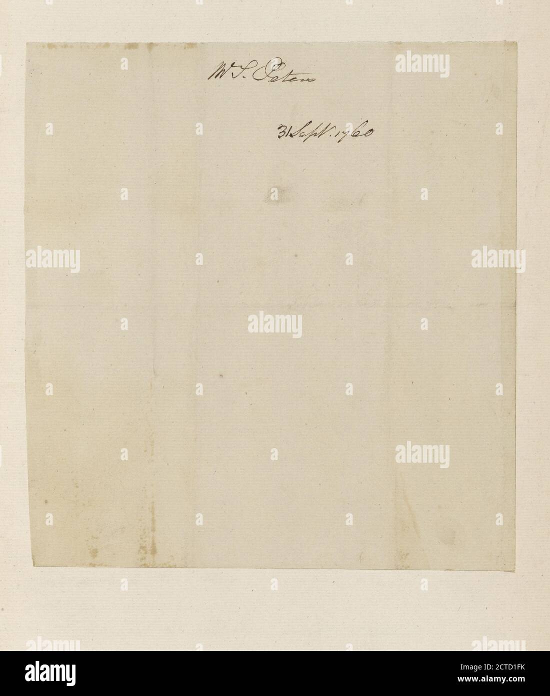 Signature W. S. Peters, text, Autographs, 1761 Stock Photo - Alamy