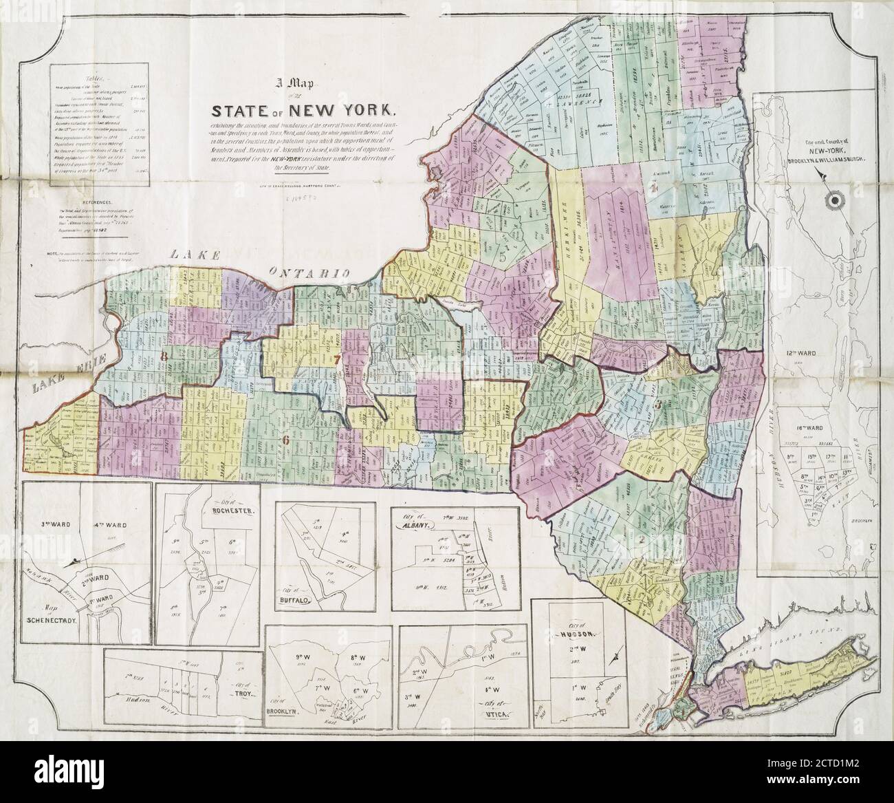 A map of the state of New York : exhibiting the situation and ...