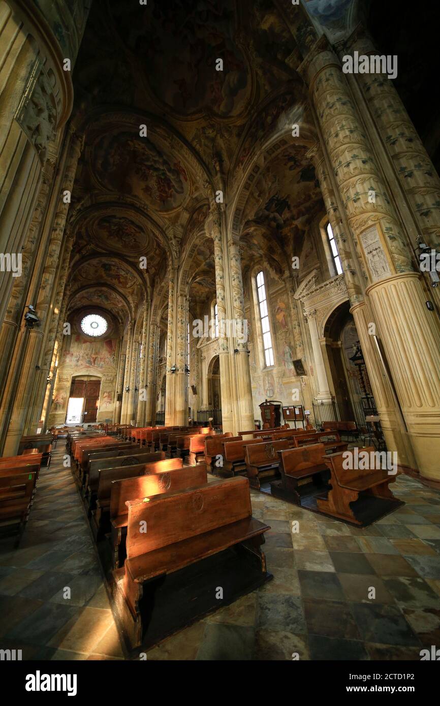 Cathedral of Santa Maria Assunta in Asti, Piemonte, Italy Stock Photo ...