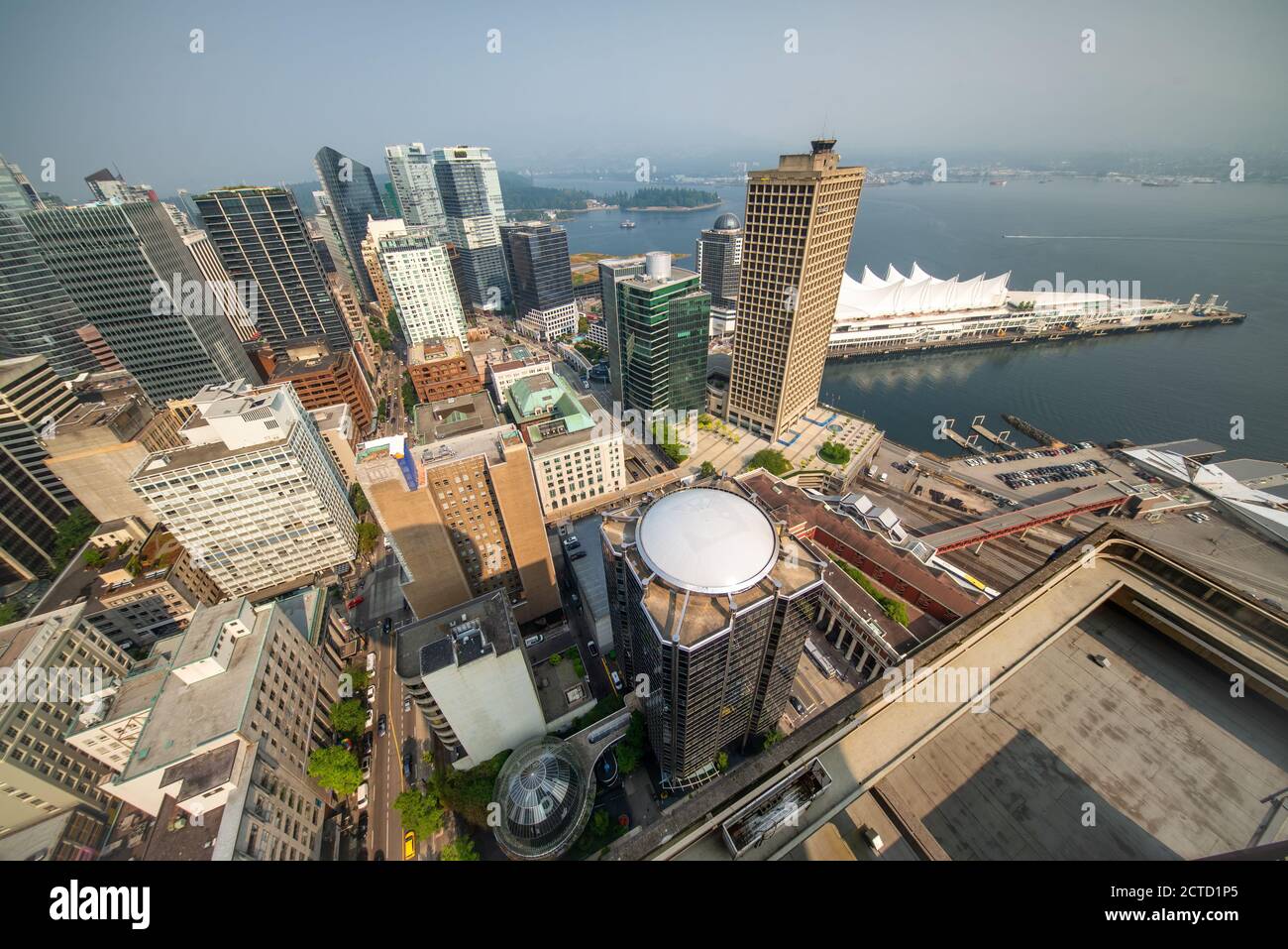 Aerial view of Vancouver skyscrapers, Canada Stock Photo - Alamy