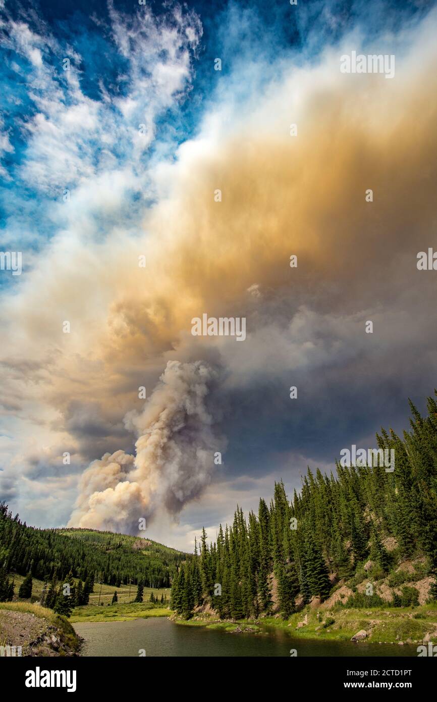 Forest fire near Beaver, Utah Stock Photo - Alamy