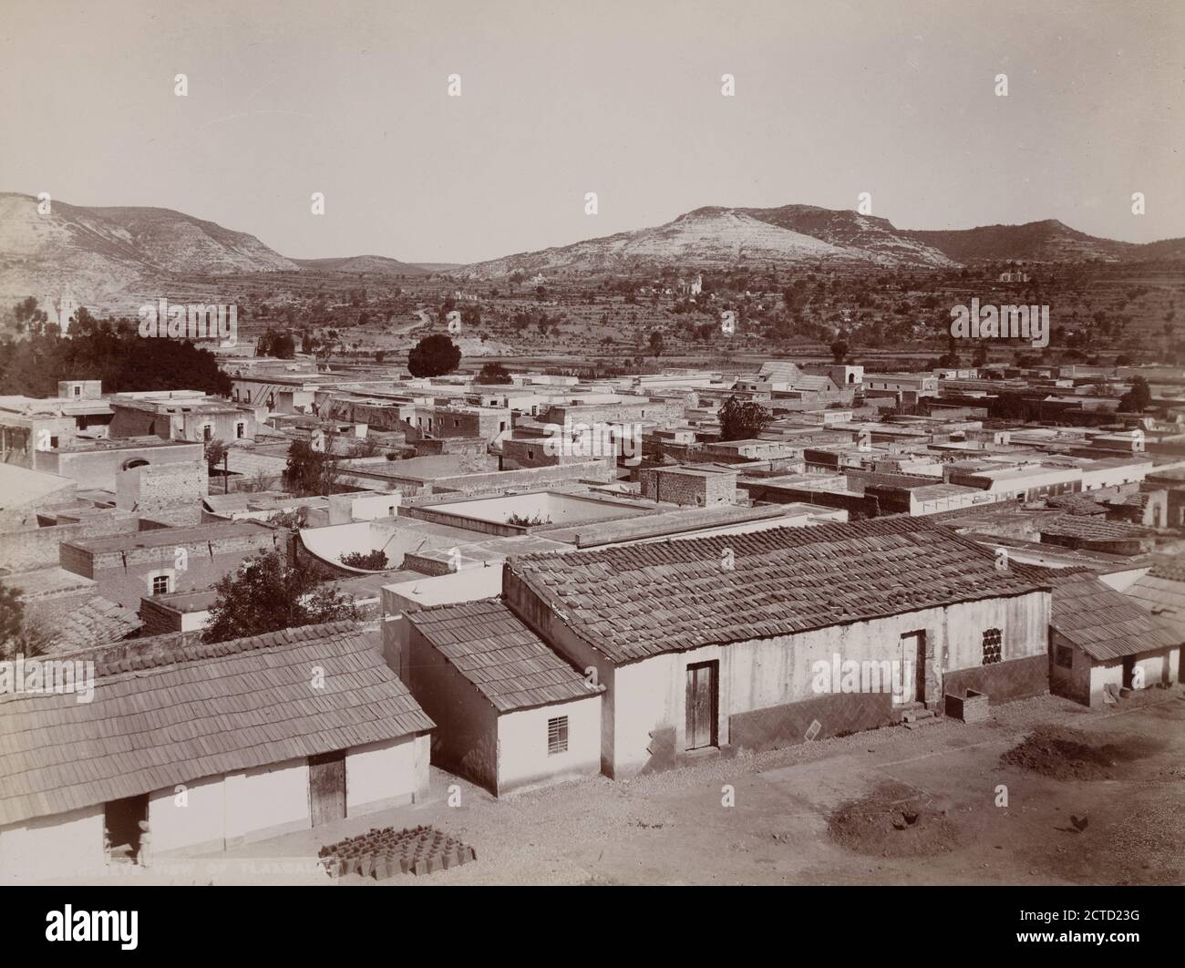 Birdseye view of Tlaxcala, still image, Photographs, 1898, Mayo & Weed ...
