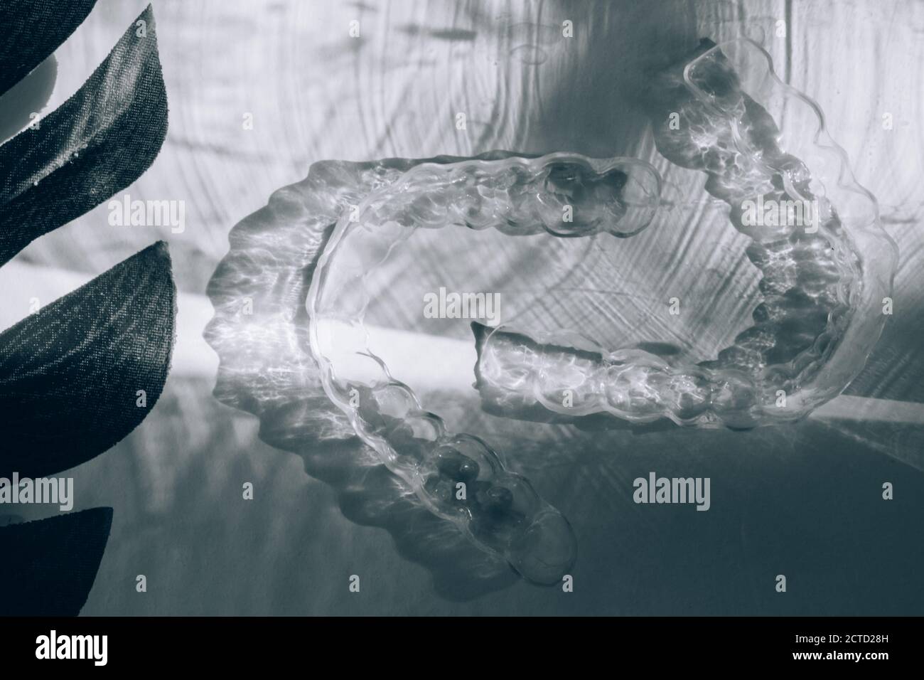 Invisible modern dental teeth removable brackets or aligners, retainers ...