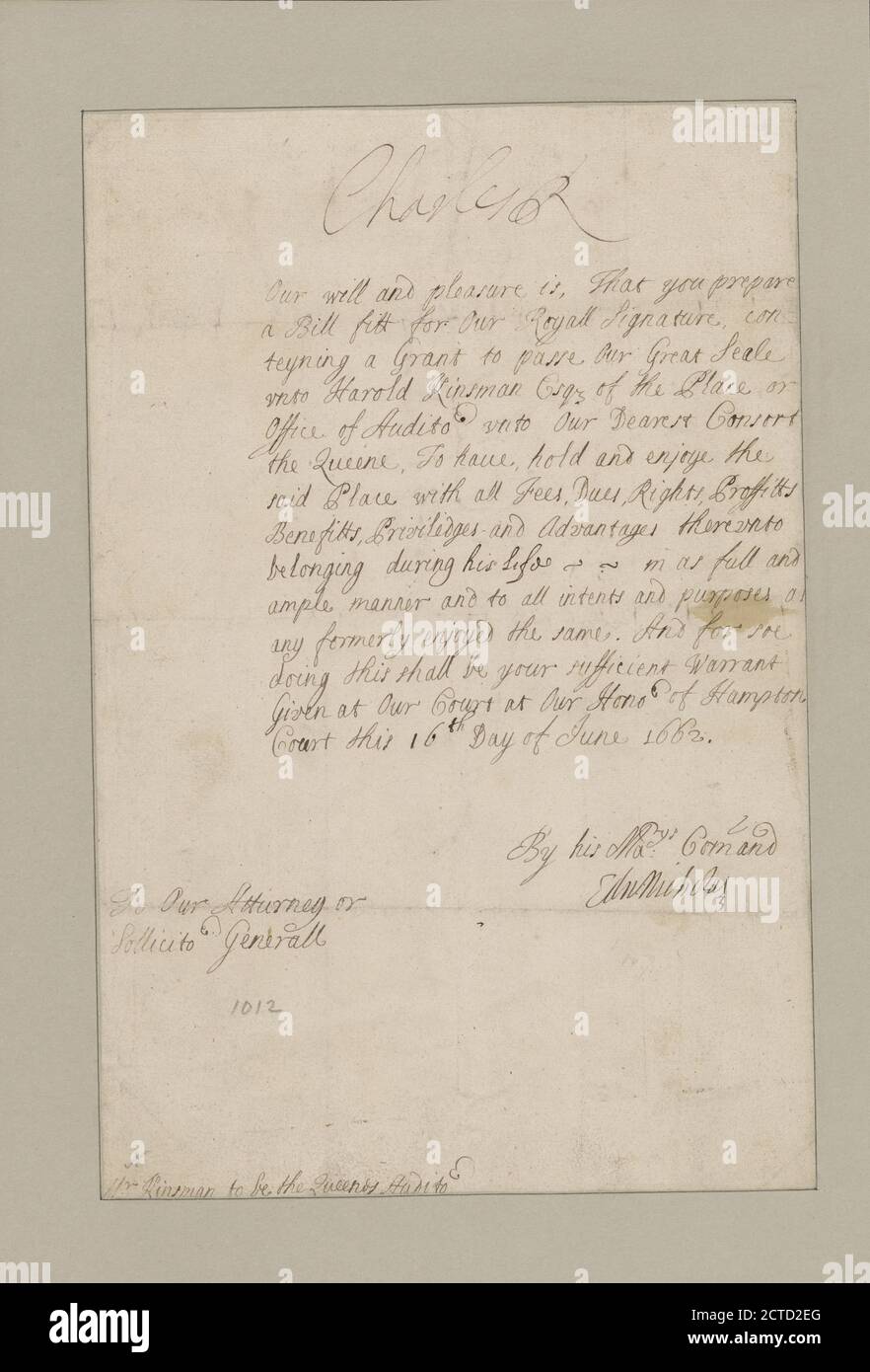 Charles ii hampton court hi-res stock photography and images - Alamy