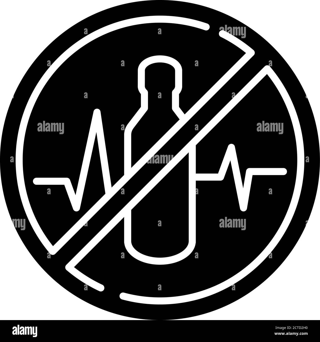 Health warning black glyph icon Stock Vector Image & Art - Alamy
