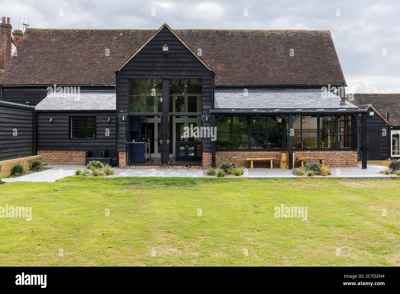Exterior view of a converted barn/mill in Essex, UK, featuring beautful ...