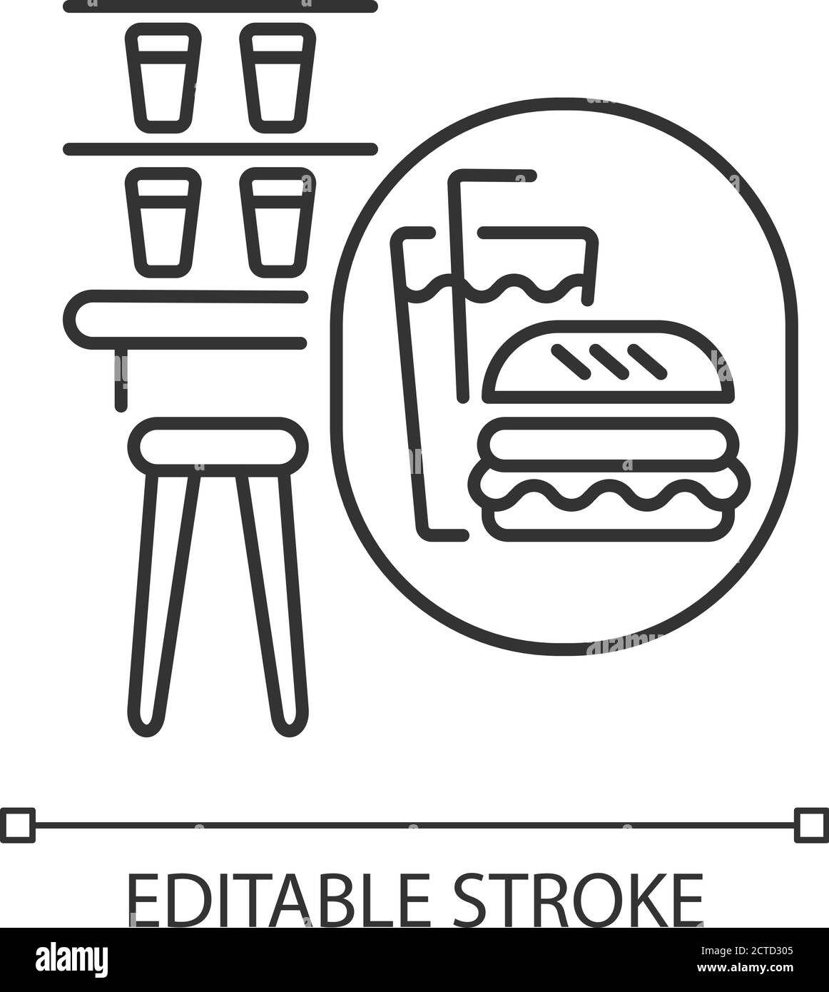 Snack item Black and White Stock Photos & Images - Alamy