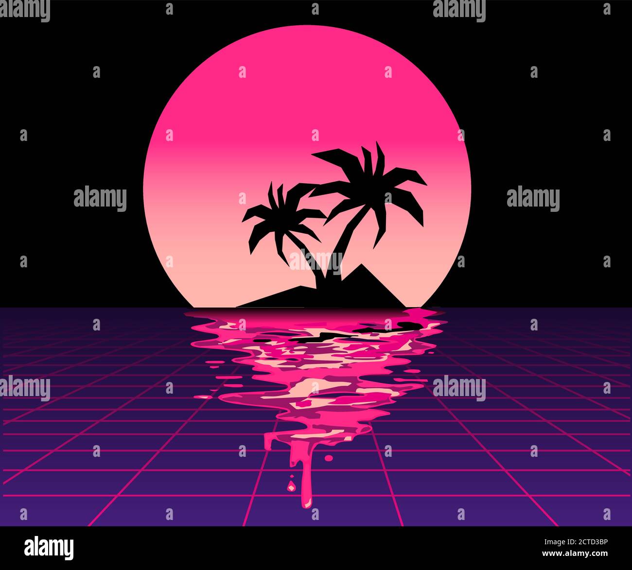 Retro 80s wave space, 1980s retro futuristic style background, digital ... Retro 80s wave space, 1980s retro futuristic style background, digital ...