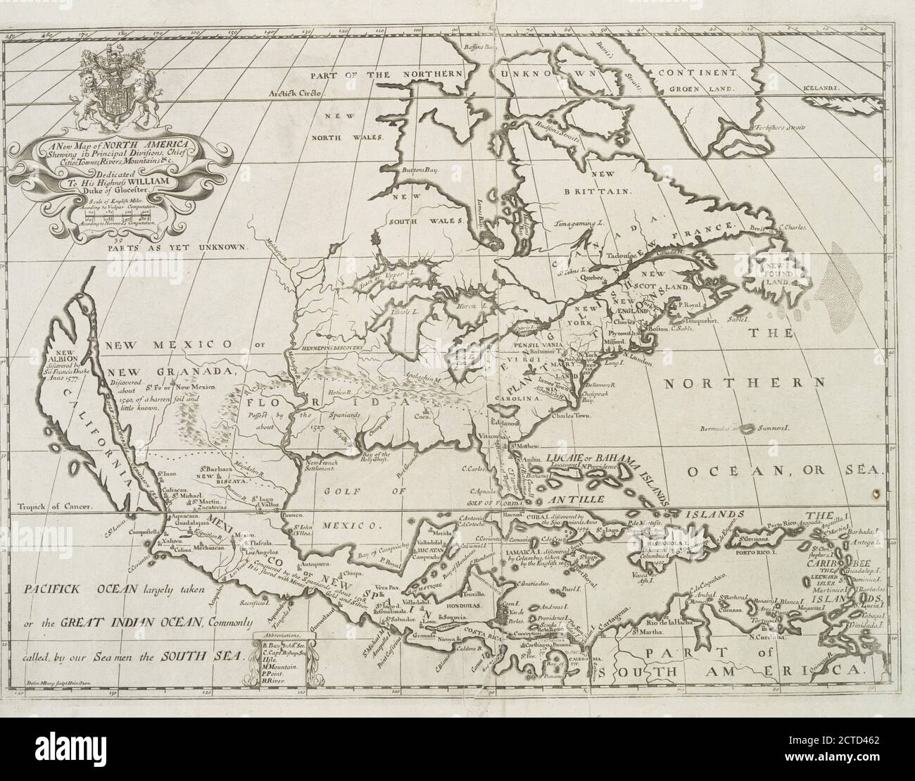 A new map of North America shewing its principal divisions, chief ...