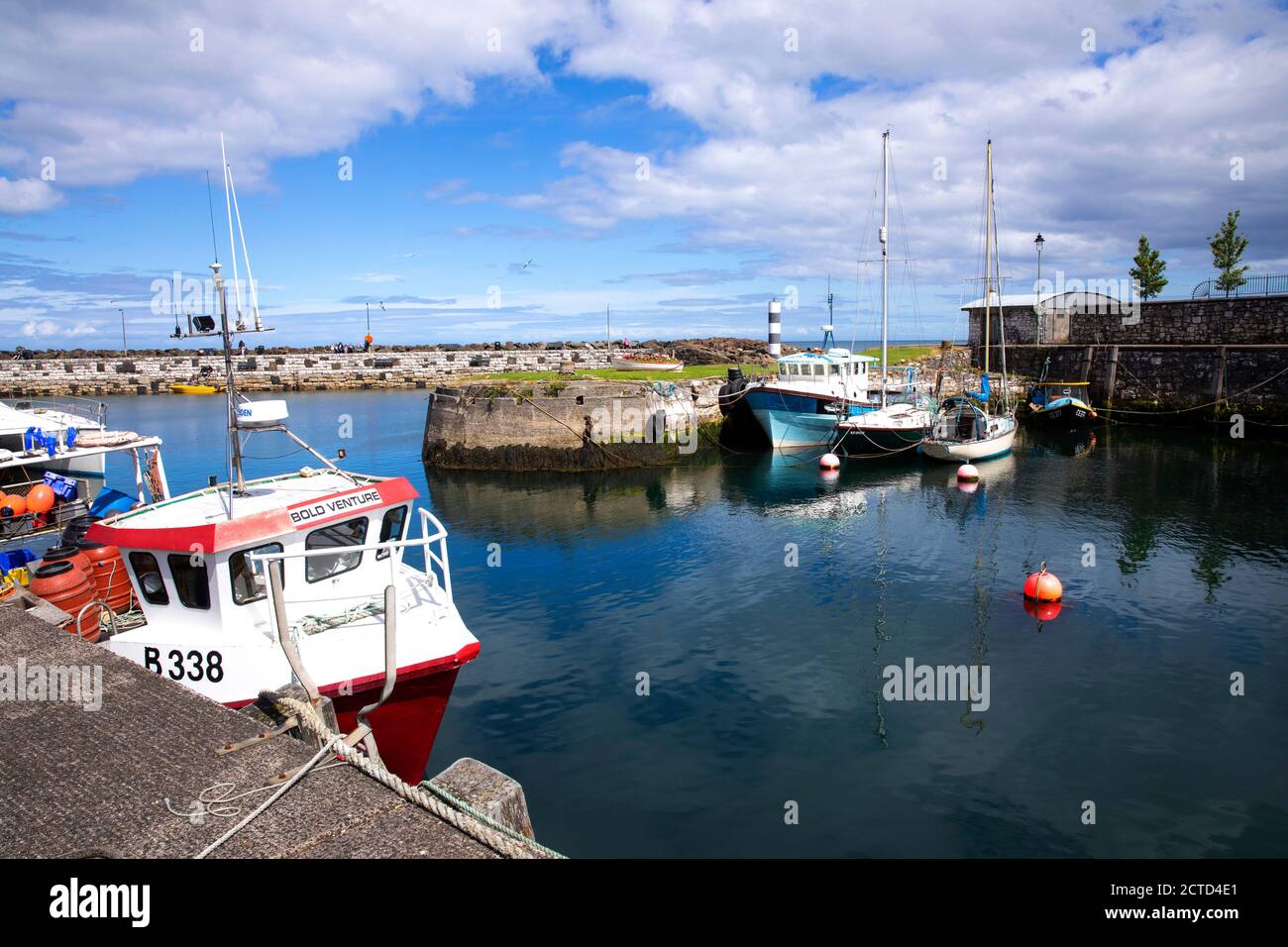 Carnlough harbour village county antrim hi-res stock photography and ...