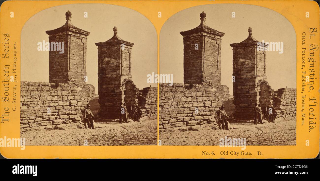 Old City Gate., still image, Stereographs, 1850 - 1930 Stock Photo - Alamy