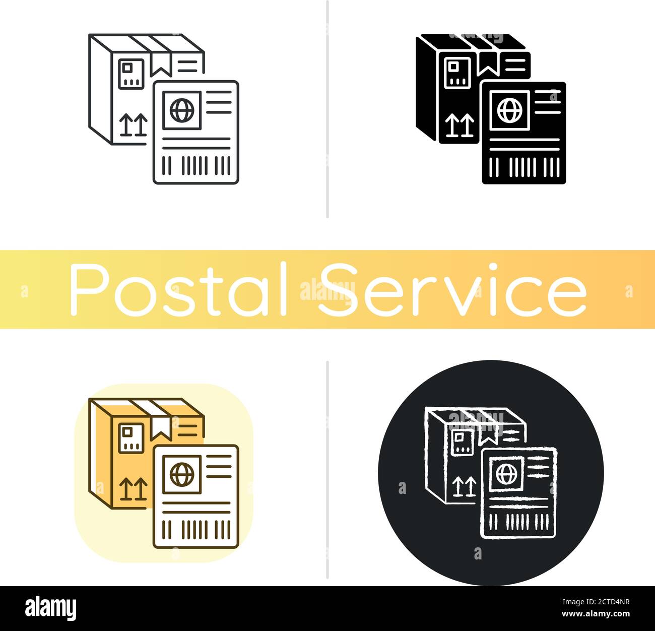 Shipping label chalk white icon Stock Vector Image & Art - Alamy