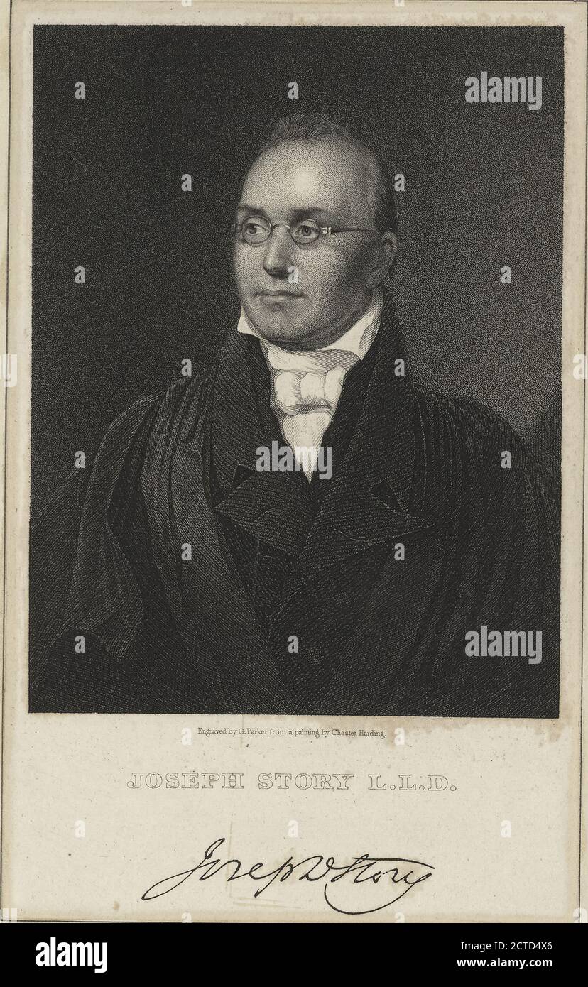 Joseph Story check, text, Checks, 1830 Stock Photo - Alamy