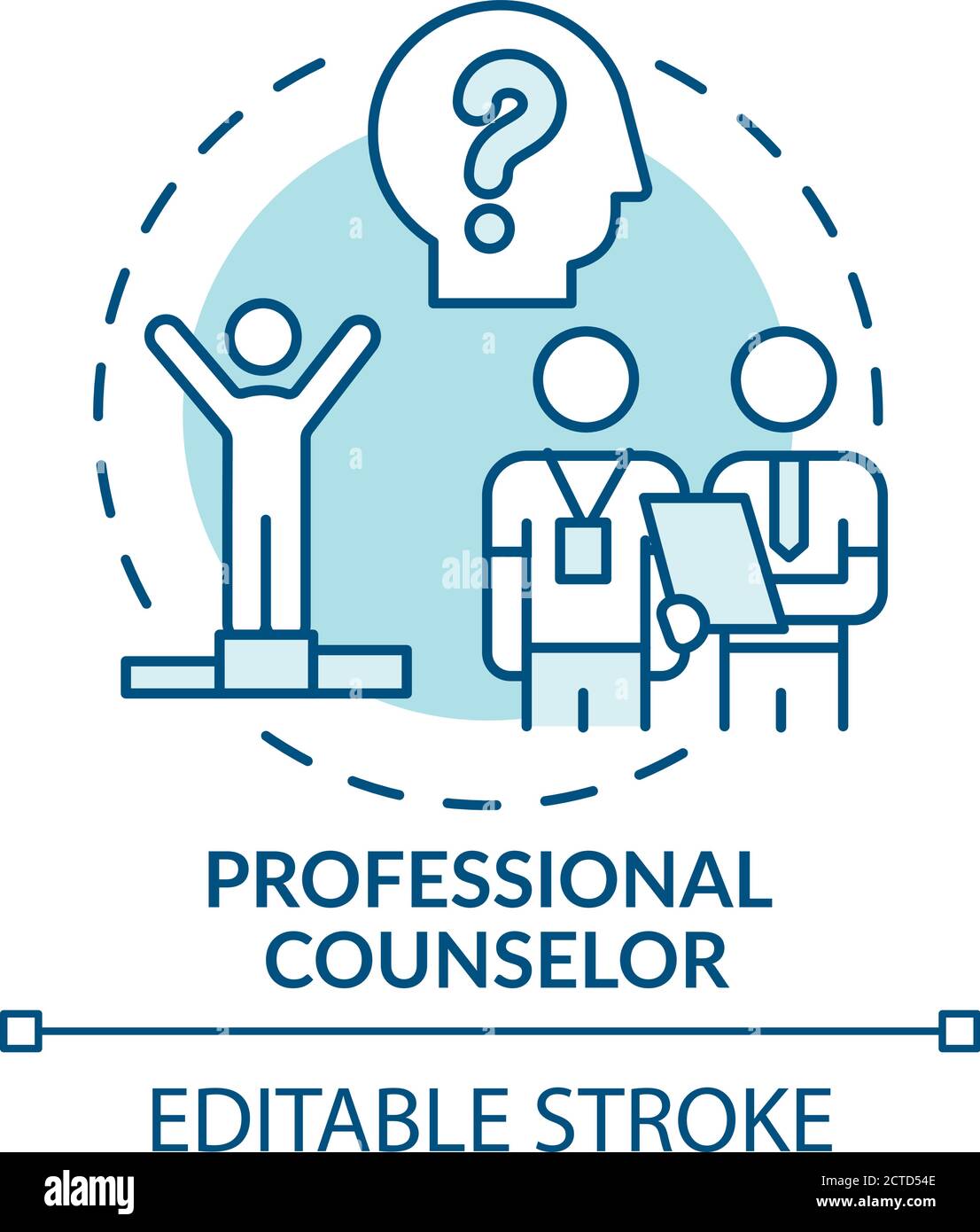 Professional counselor Stock Vector Images - Alamy
