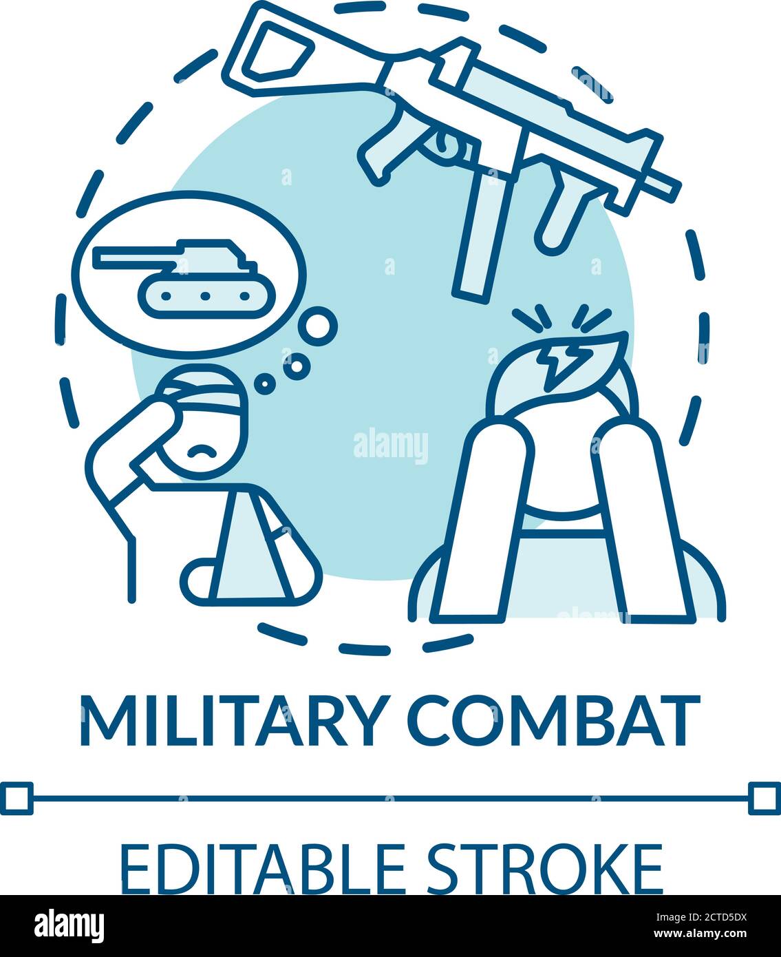 Military combat concept icon Stock Vector Image & Art - Alamy