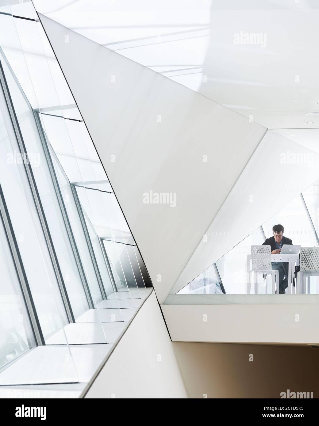 Interior view towards cafe. Exhibition Road Quarter at the Victoria and ...