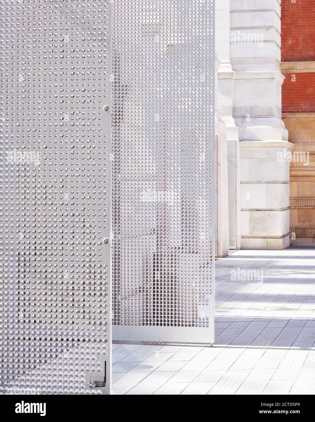 Detail of main gates, Exhibition Road Quarter at the Victoria and ...