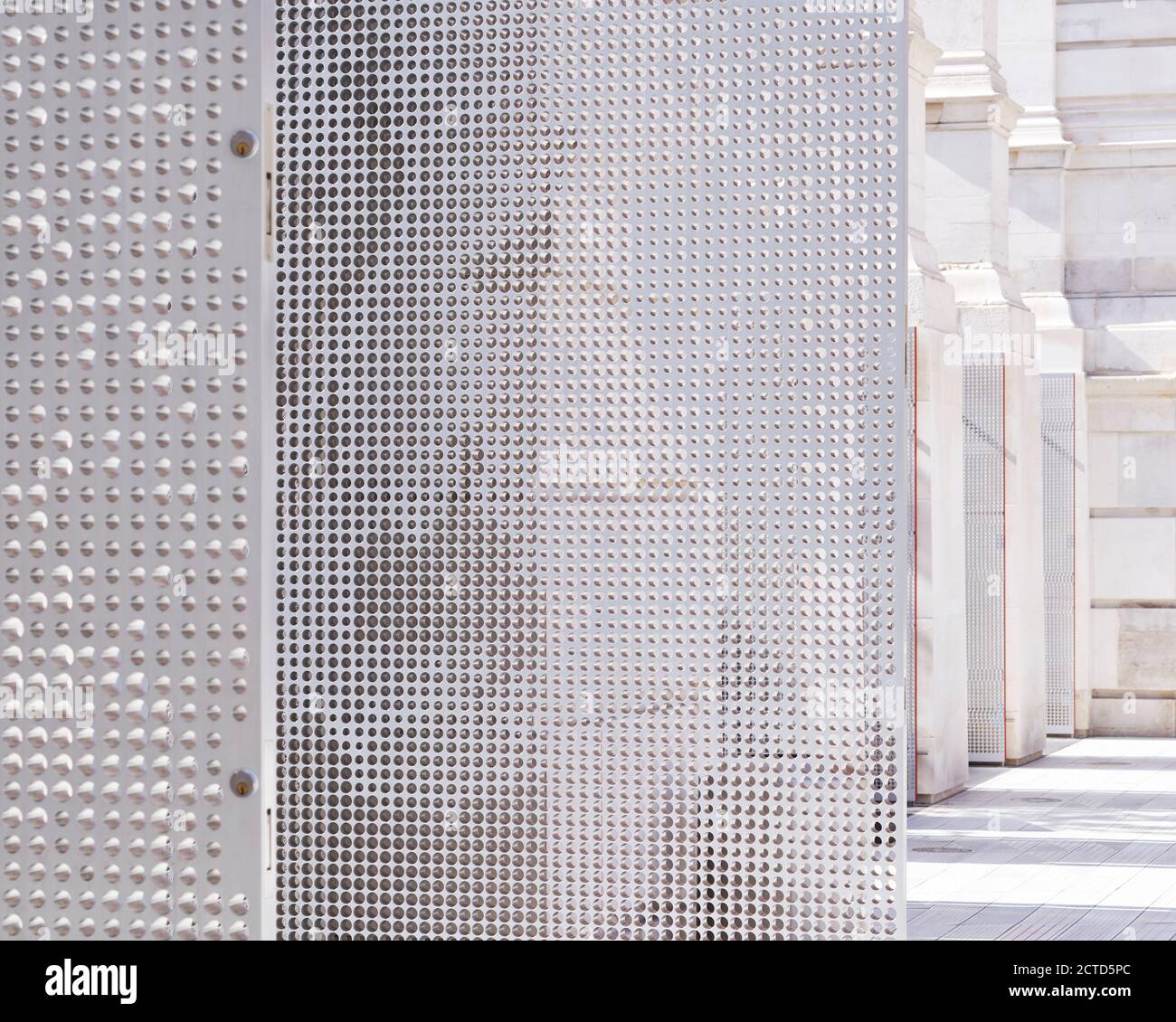 Detail of main gates, Exhibition Road Quarter at the Victoria and ...