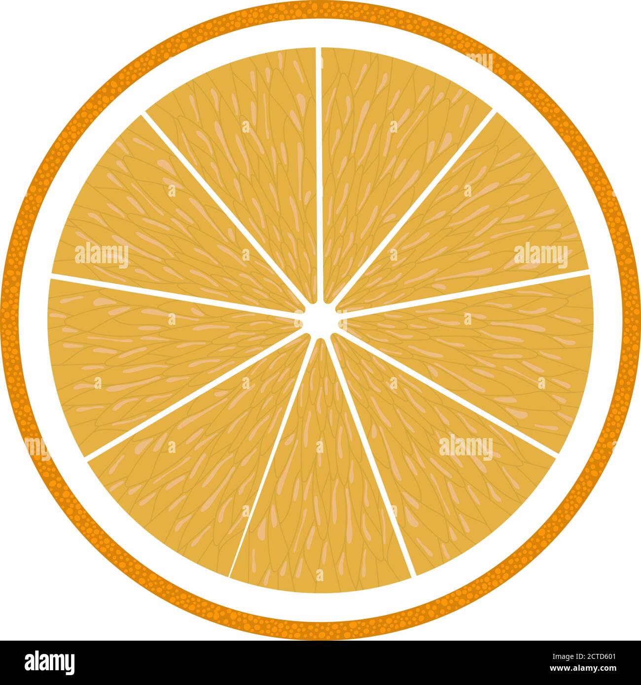 Icon Of Orange In Ui Colors. Flat Color Design. Vector Illustration ...