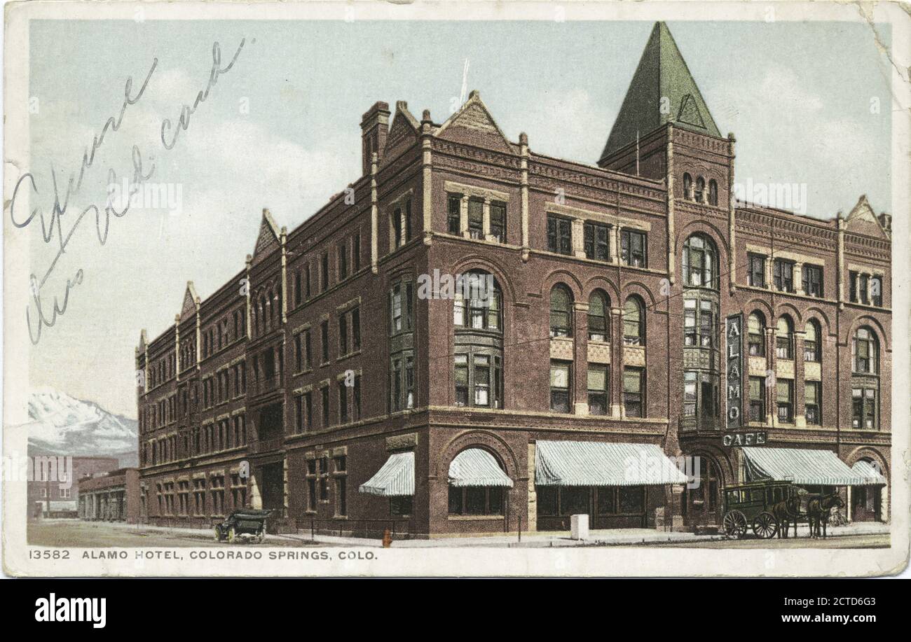 Alamo Hotel, Colorado Springs, Colo., still image, Postcards, 1898 ...