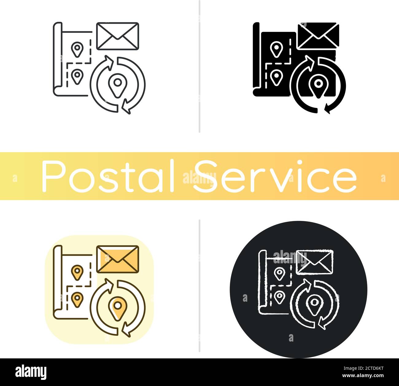 Change address chalk white icon Stock Vector Image & Art - Alamy