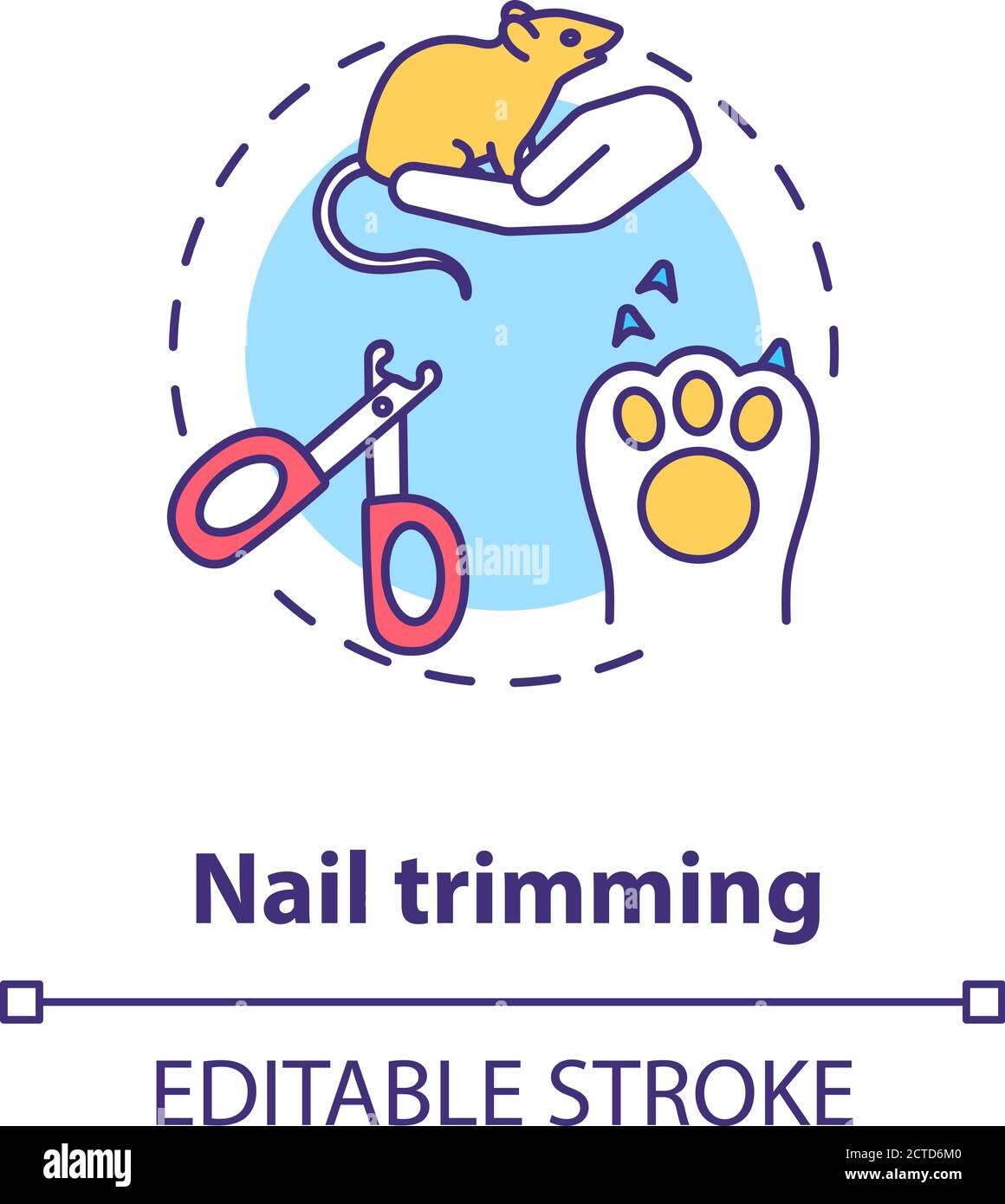 Nail trimming concept icon Stock Vector Image & Art - Alamy