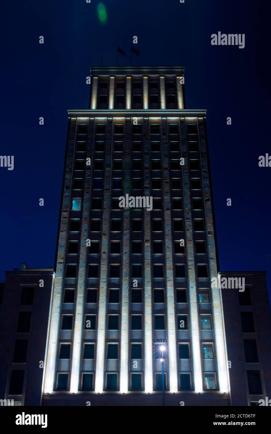 The Prudential building was built in 1933, Warsaw, Poland Stock Photo ...