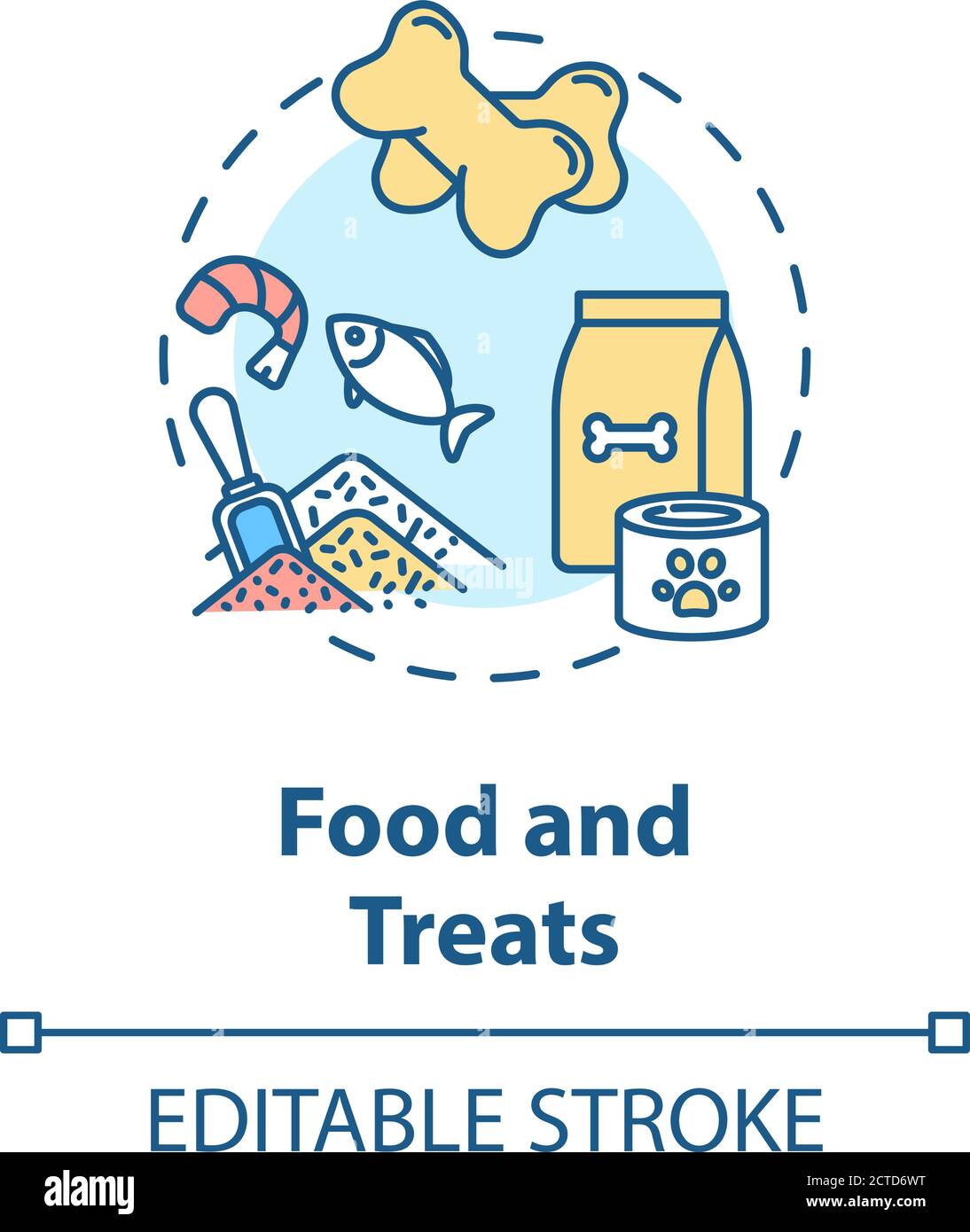 Cat treats isolated Stock Vector Images - Alamy