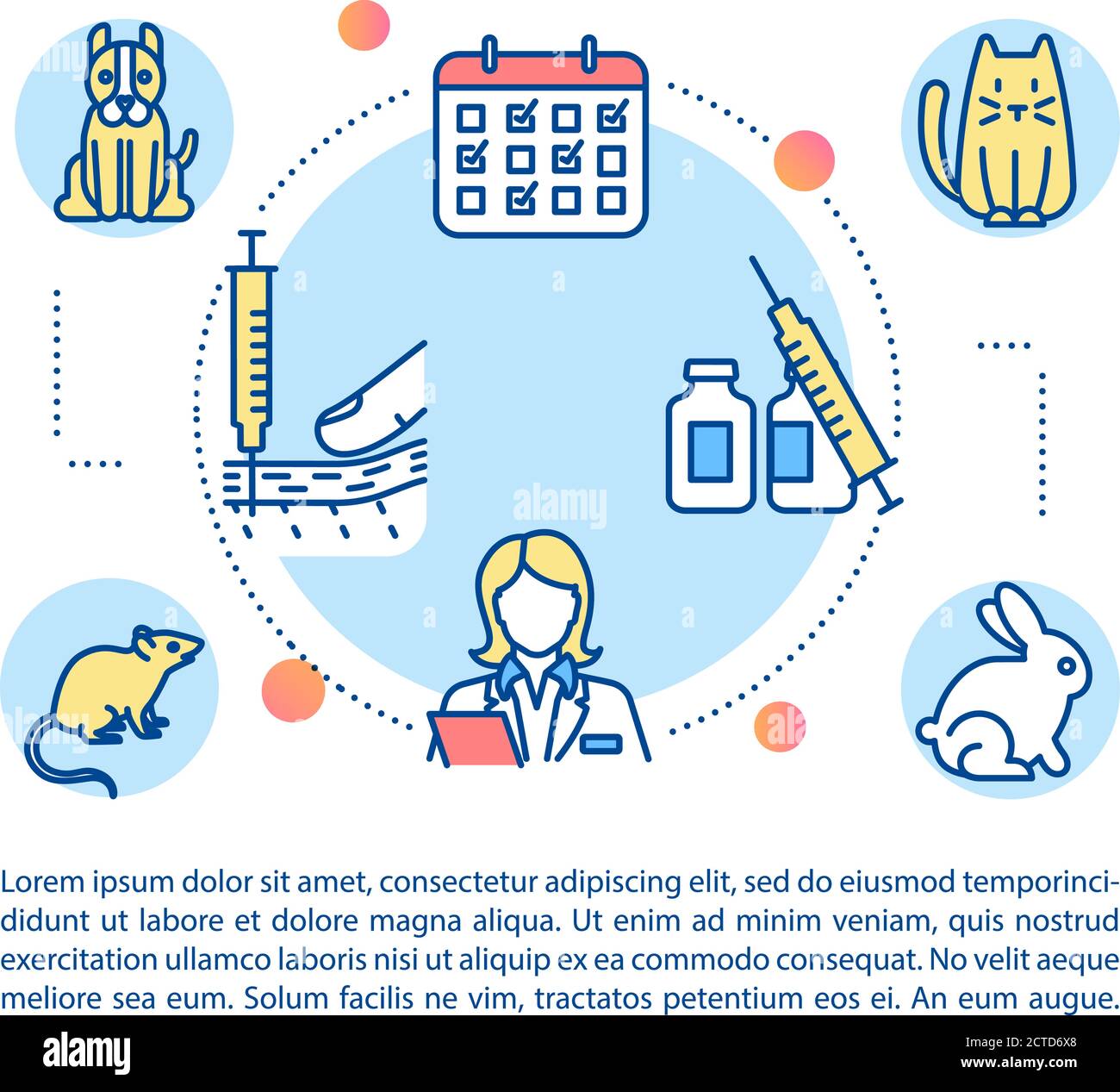 Veterinary surgeon concept icon with text Stock Vector Image & Art - Alamy