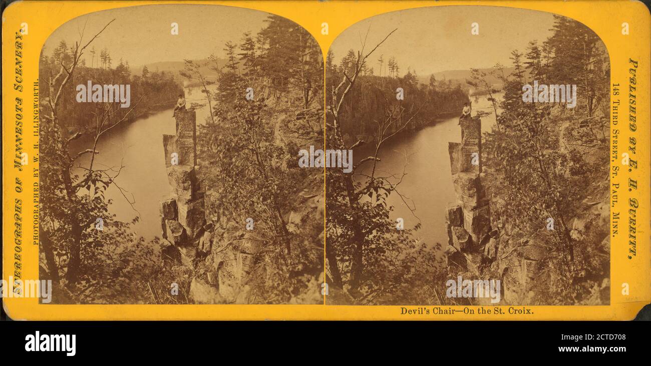 Devil's chair--on the St. Croix., still image, Stereographs, 1850 ...