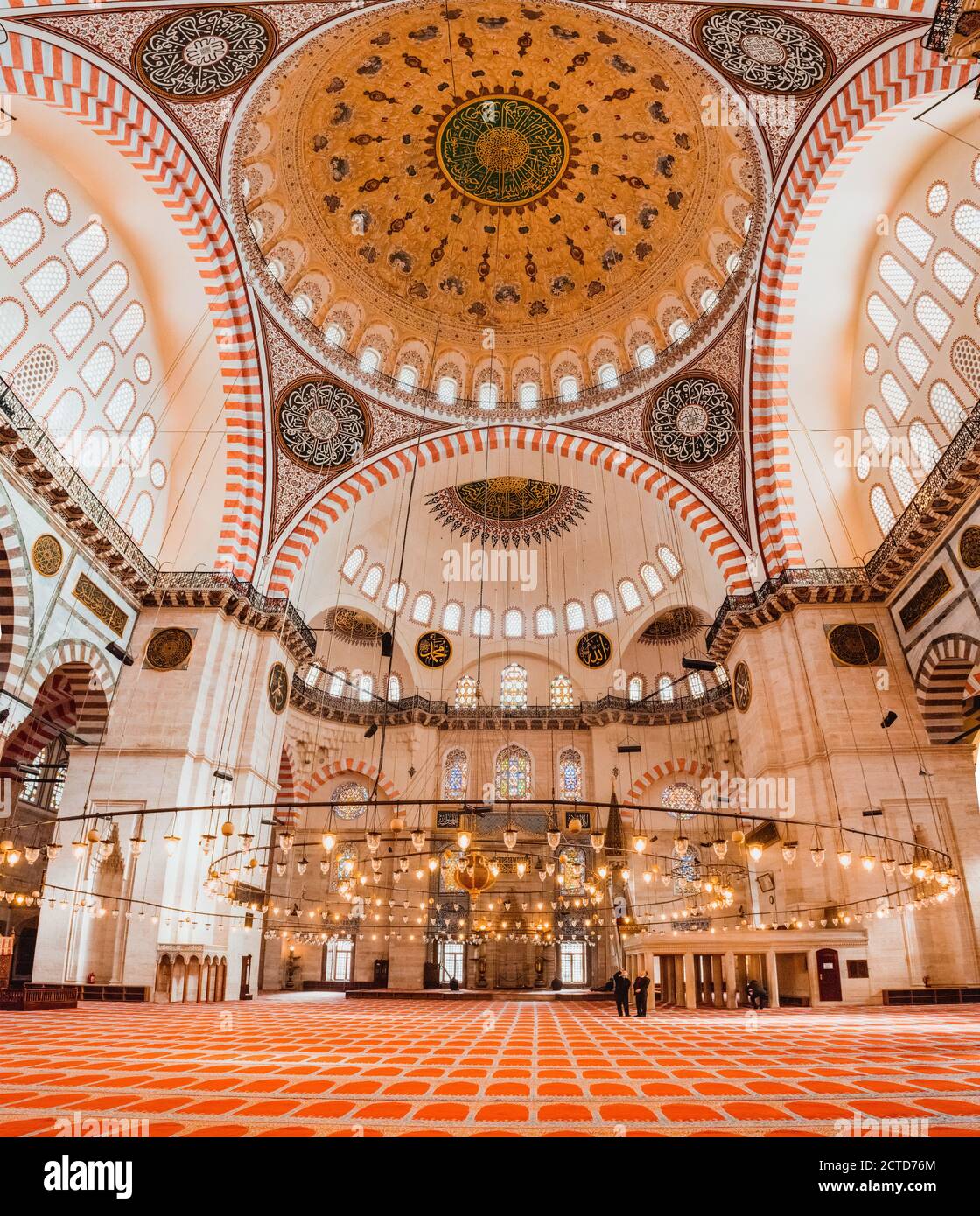 Interior of the Suleymaniye Mosque in Istanbul, Turkey Stock Photo - Alamy