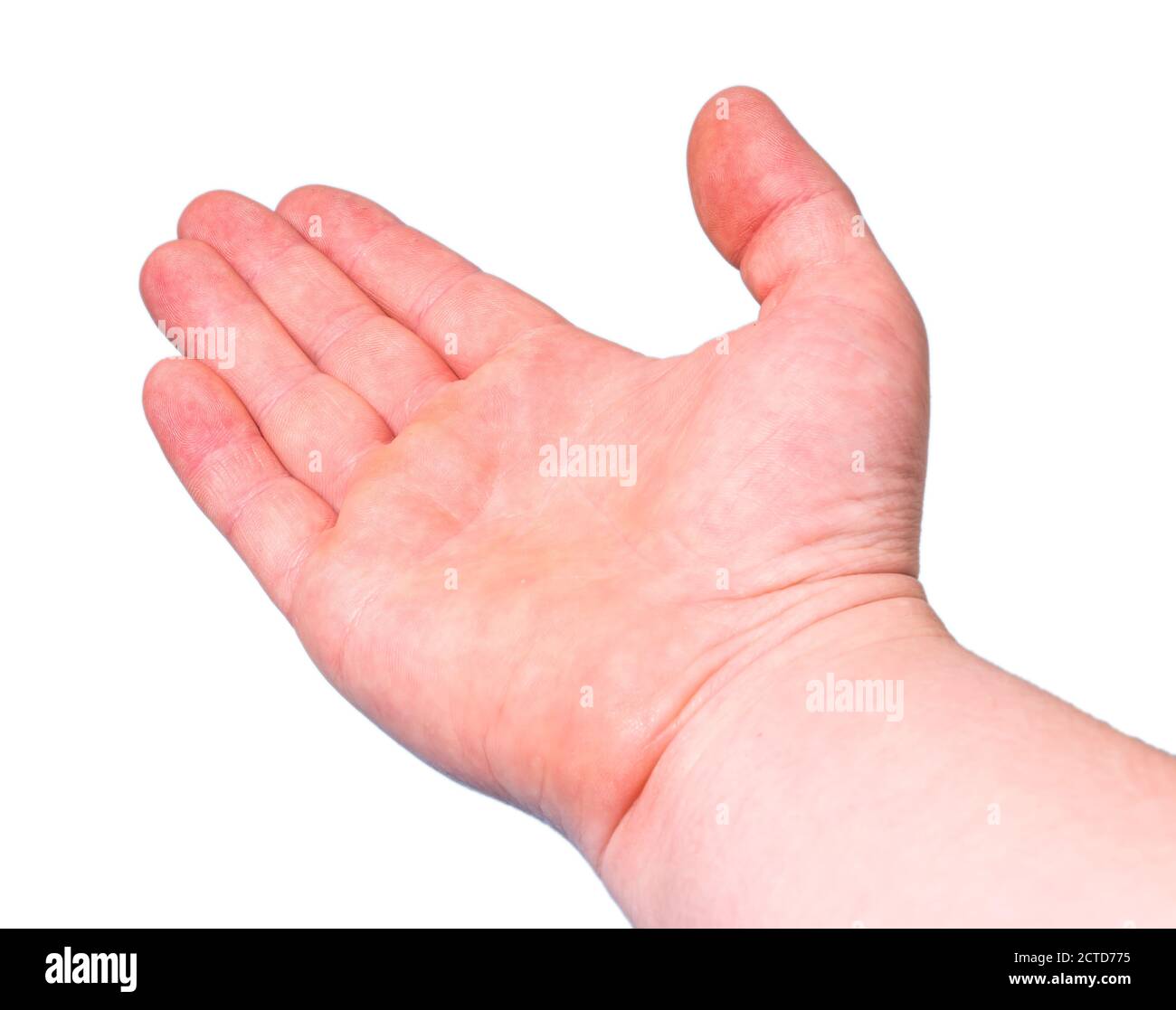 Right hand on a white background Stock Photo - Alamy