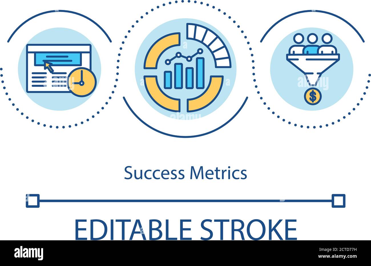 Success metrics concept icon Stock Vector Image & Art - Alamy