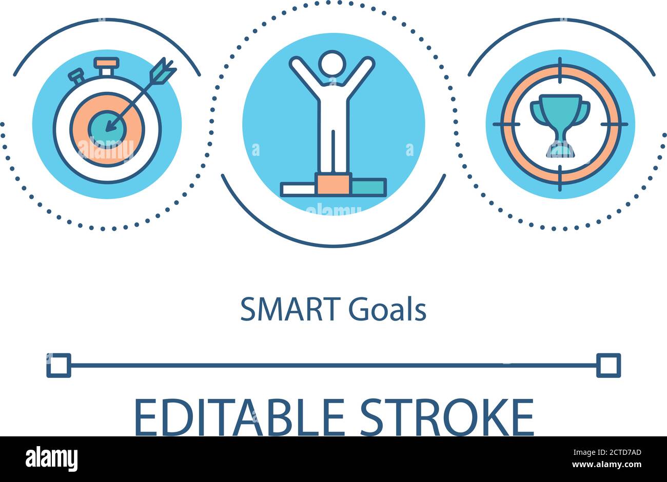 Smart goals concept icon Stock Vector Image & Art - Alamy