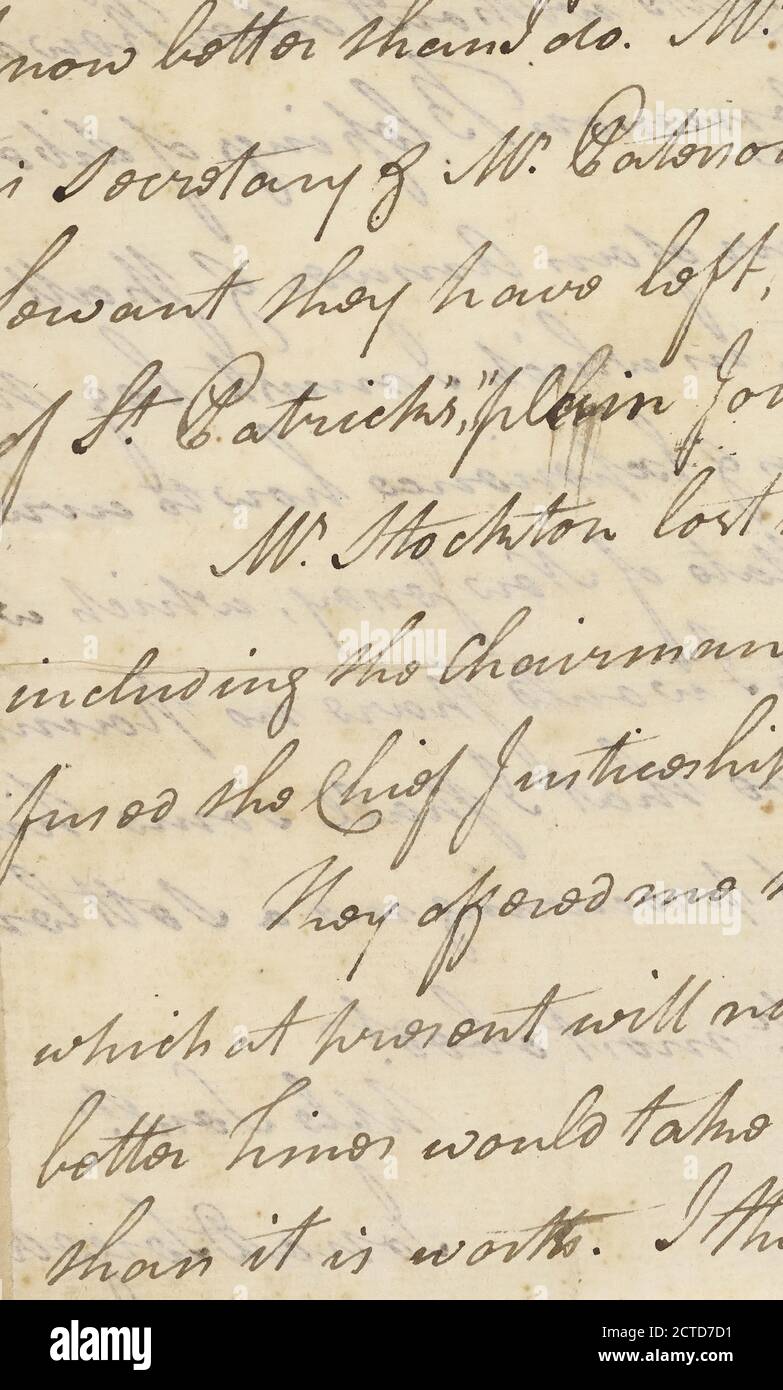 Letter from Jonathan D. Sergeant, text, Correspondence, 1776 Stock ...