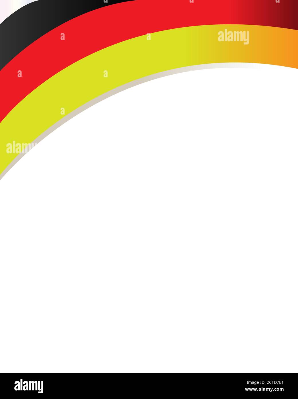 German flag ribbon wave with copy space for your text Stock Vector ...