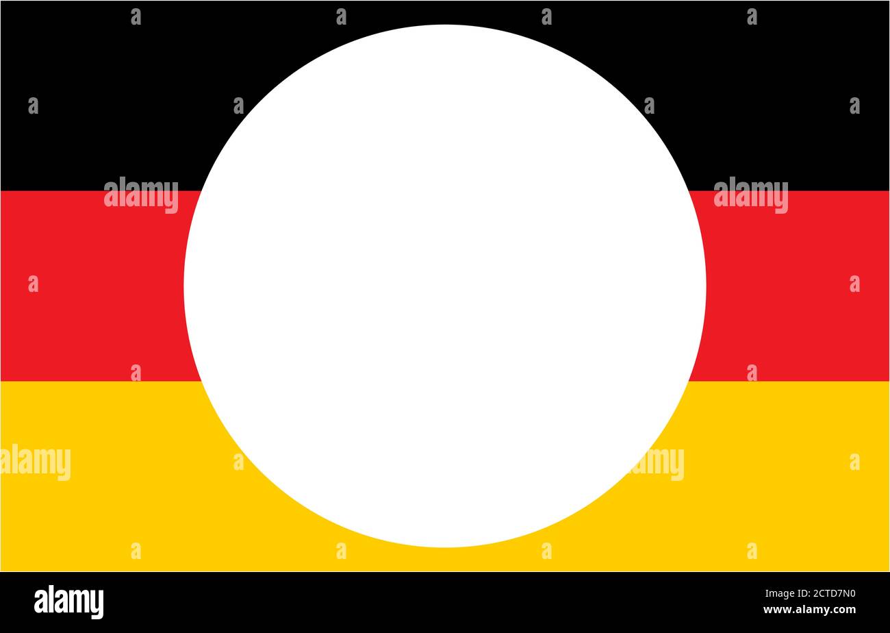German flag with a circle with copy space for your text Stock Vector ...